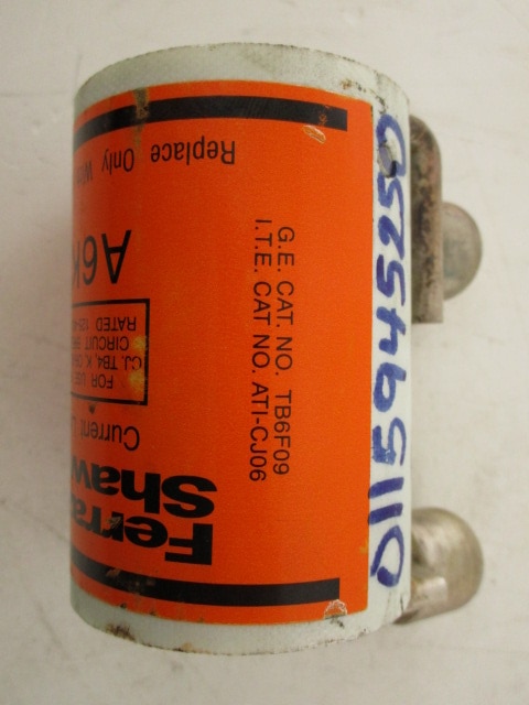 A6kc Ferraz Shawmut Current Limiting Fuse For Use With Cj Tb4 K